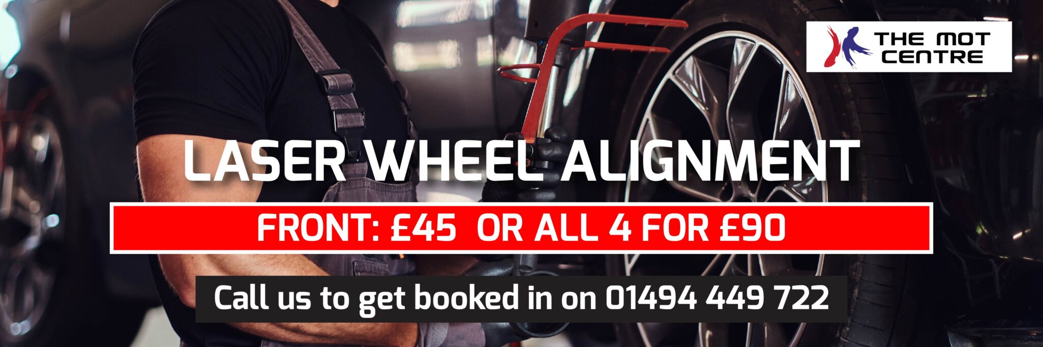 Laser Wheel Alignment | FRONT: £45 OR ALL 4 FOR £90 | The MOT Centre